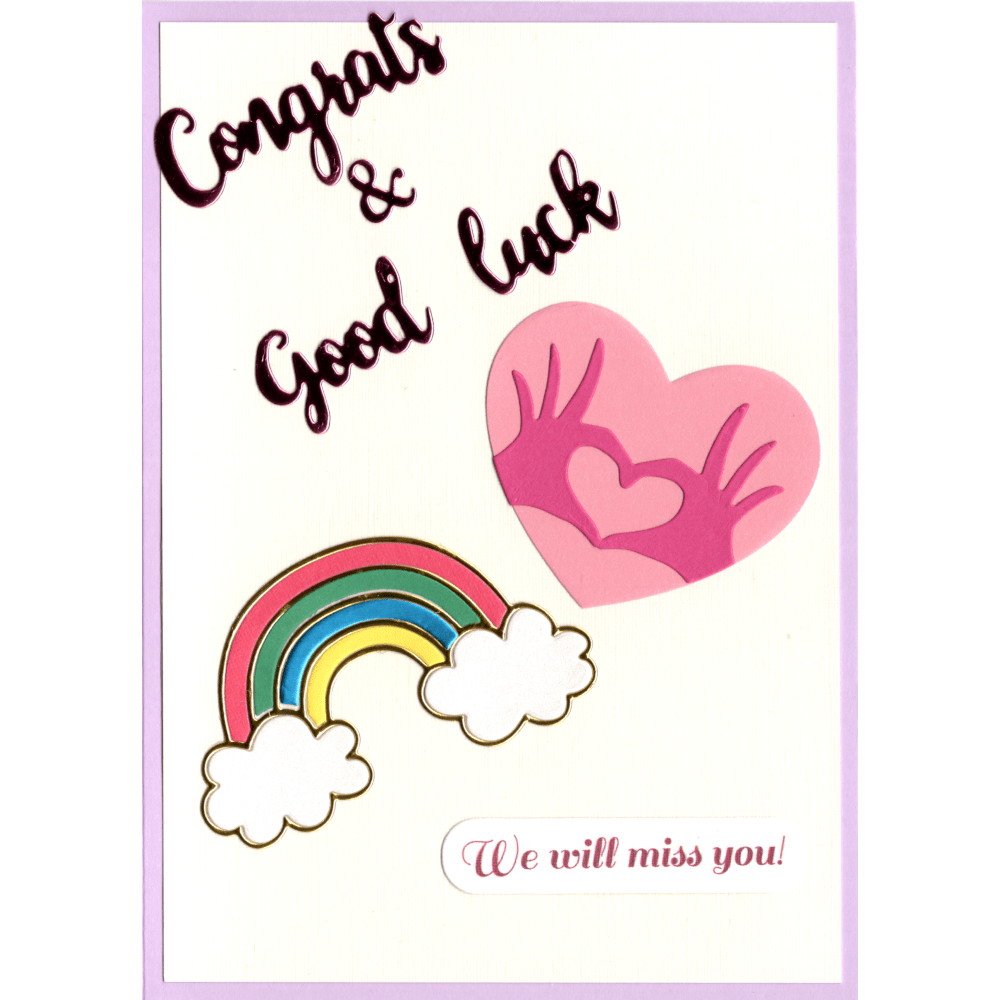 Sending Congratulations - but we are going to miss you - Neens Cards