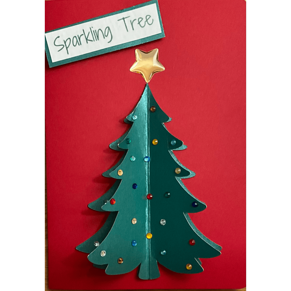 Make your own Christmas Tree card with this kit - Neens Cards