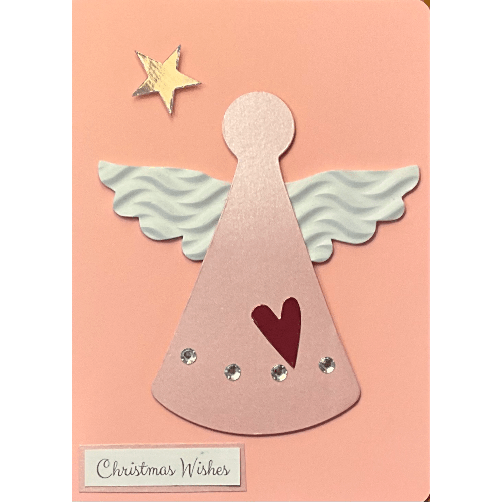 Make your own Angel Christmas card with this kit - Neens Cards